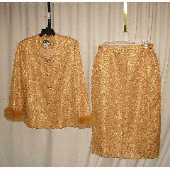 Ben Marc International | Dresses | Ben Marc Womens Gold Chuch Suit ...
